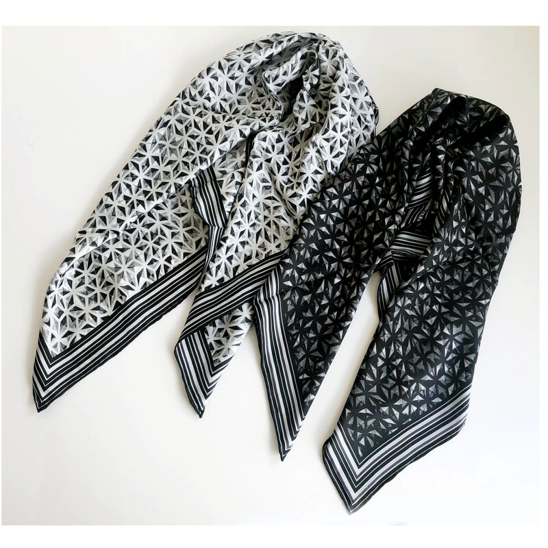 White Silk Scarf - Etsy