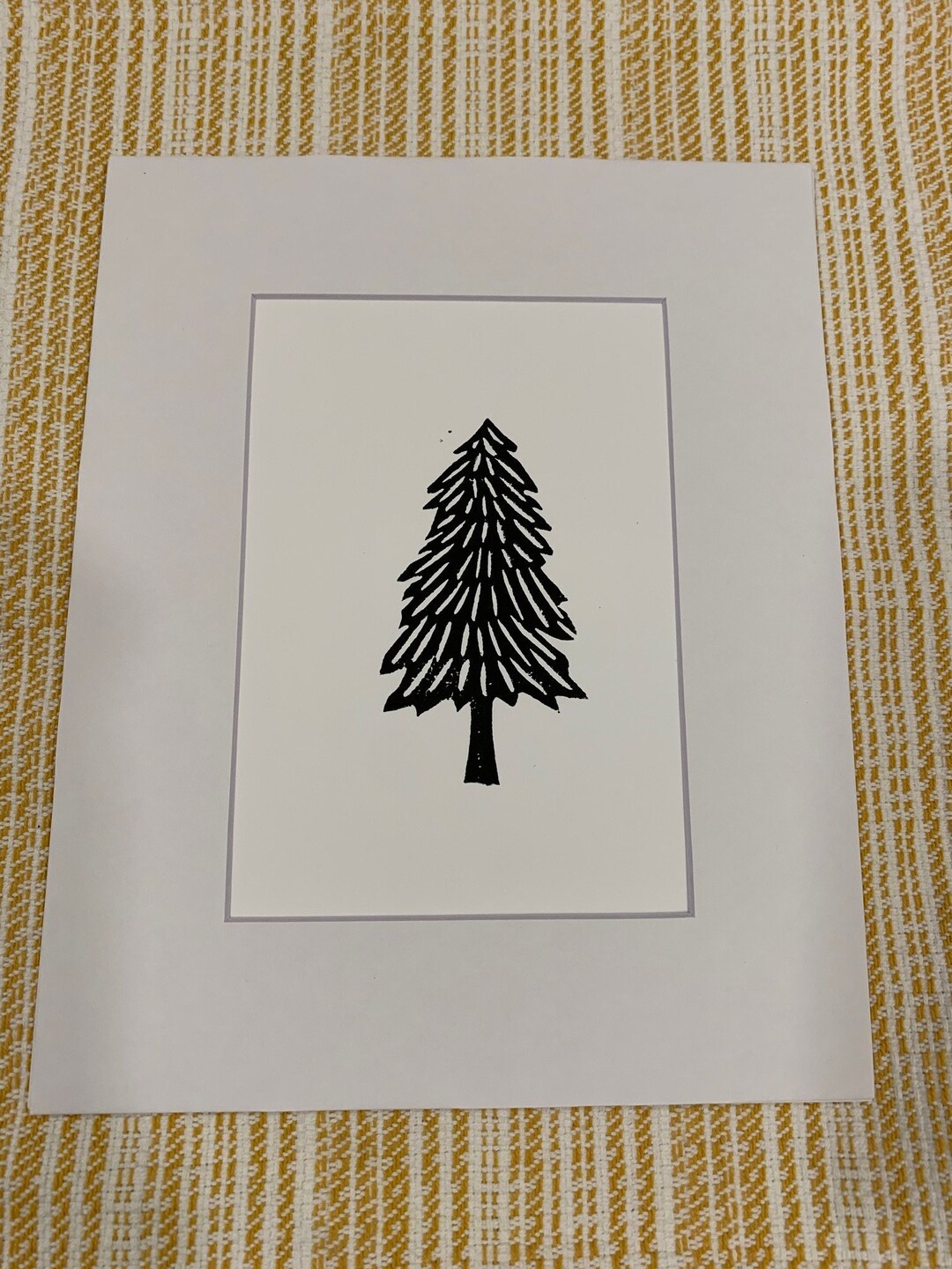 Tree - 8x10 Linocut, Scandinavian, Nursery - Etsy