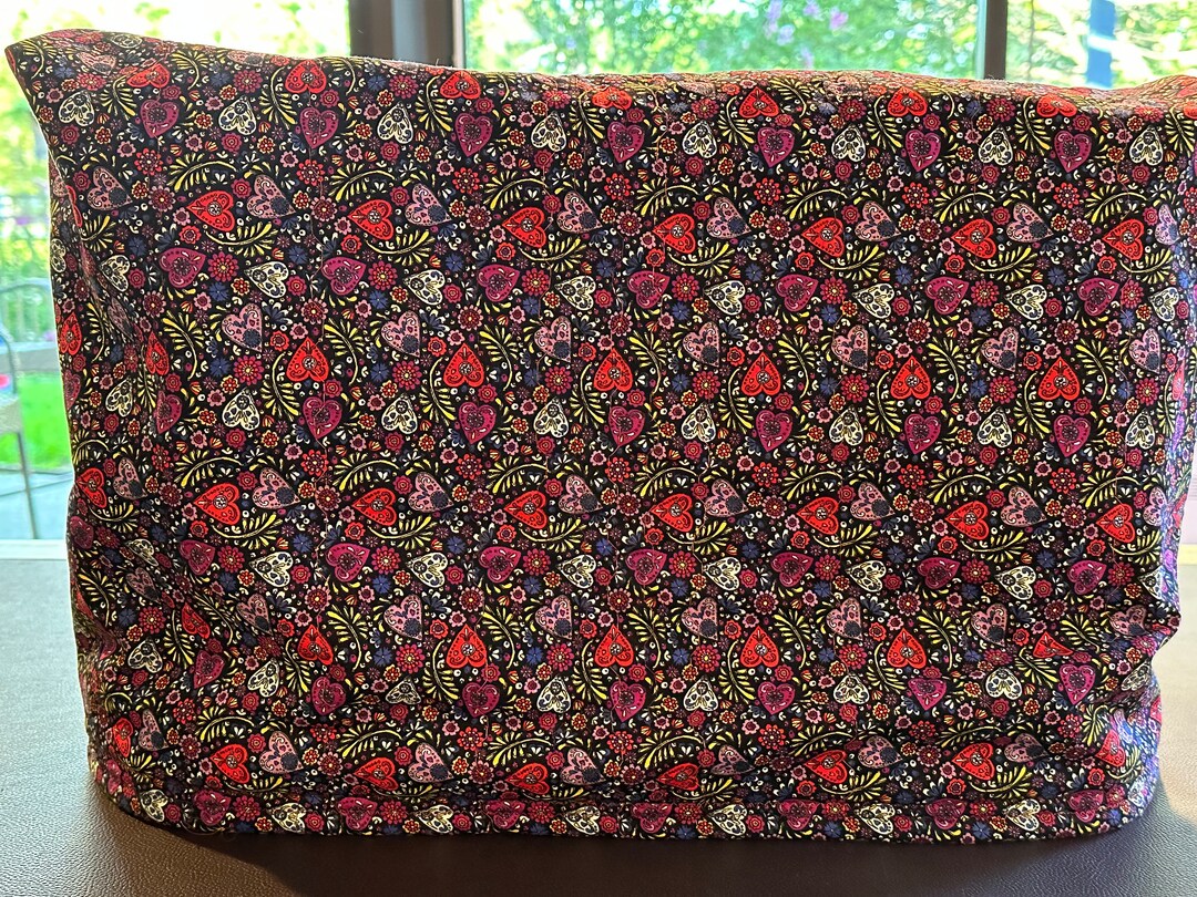 Sewing Machine Cover/embroidery Machine Cover, Hearts Fabric, QUILTED ...