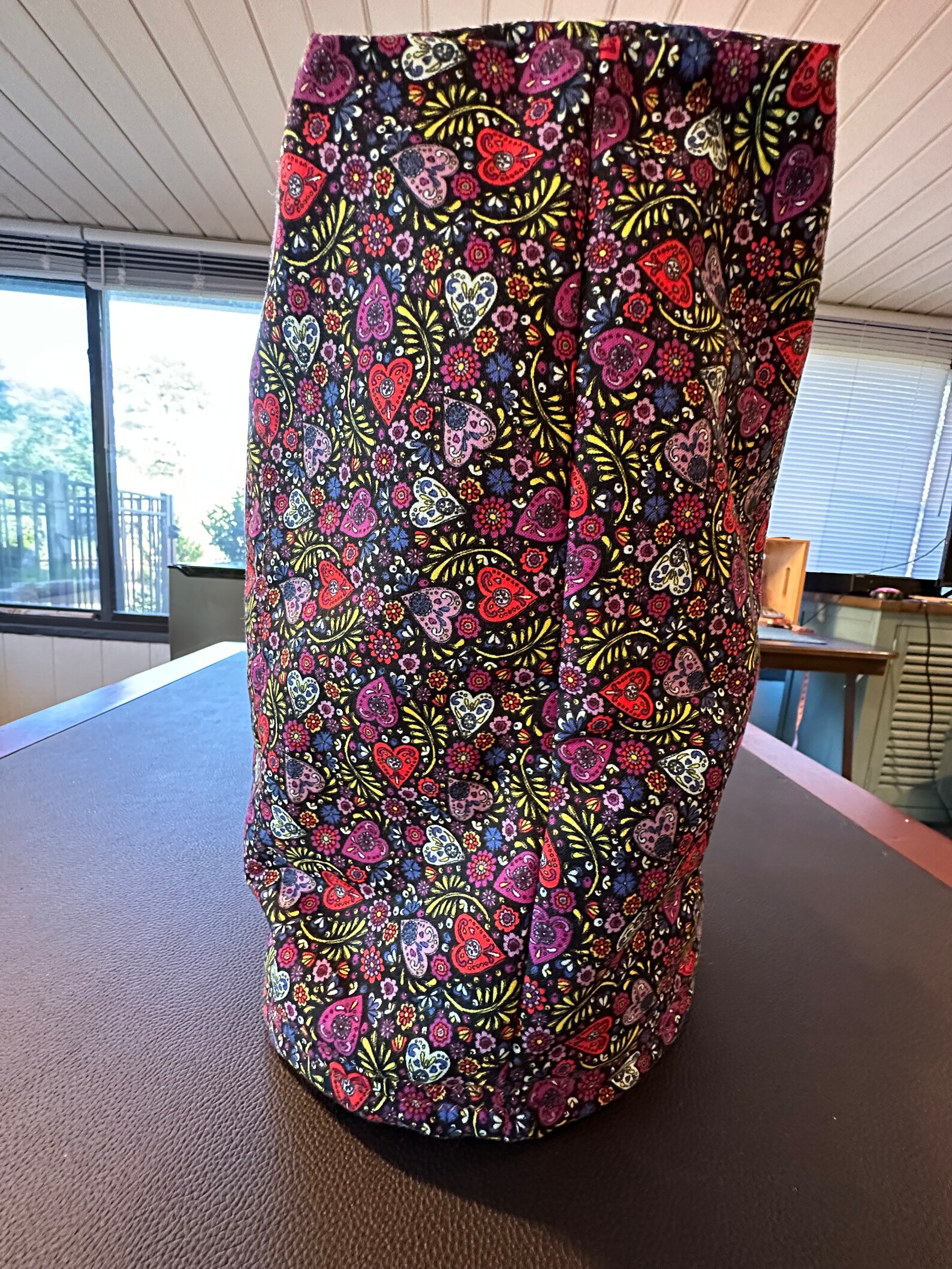 Sewing Machine Cover/embroidery Machine Cover, Hearts Fabric, QUILTED ...