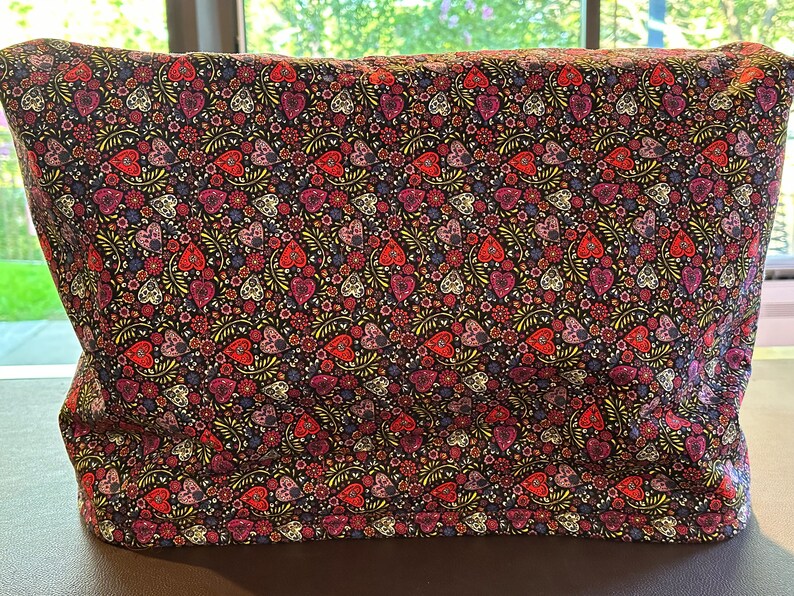 Sewing Machine Cover/embroidery Machine Cover, Hearts Fabric, QUILTED ...