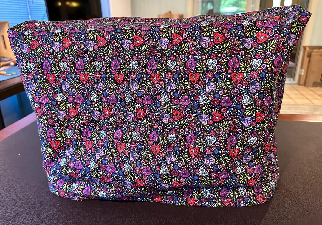 Sewing Machine Cover/embroidery Machine Cover, Hearts Fabric, QUILTED ...