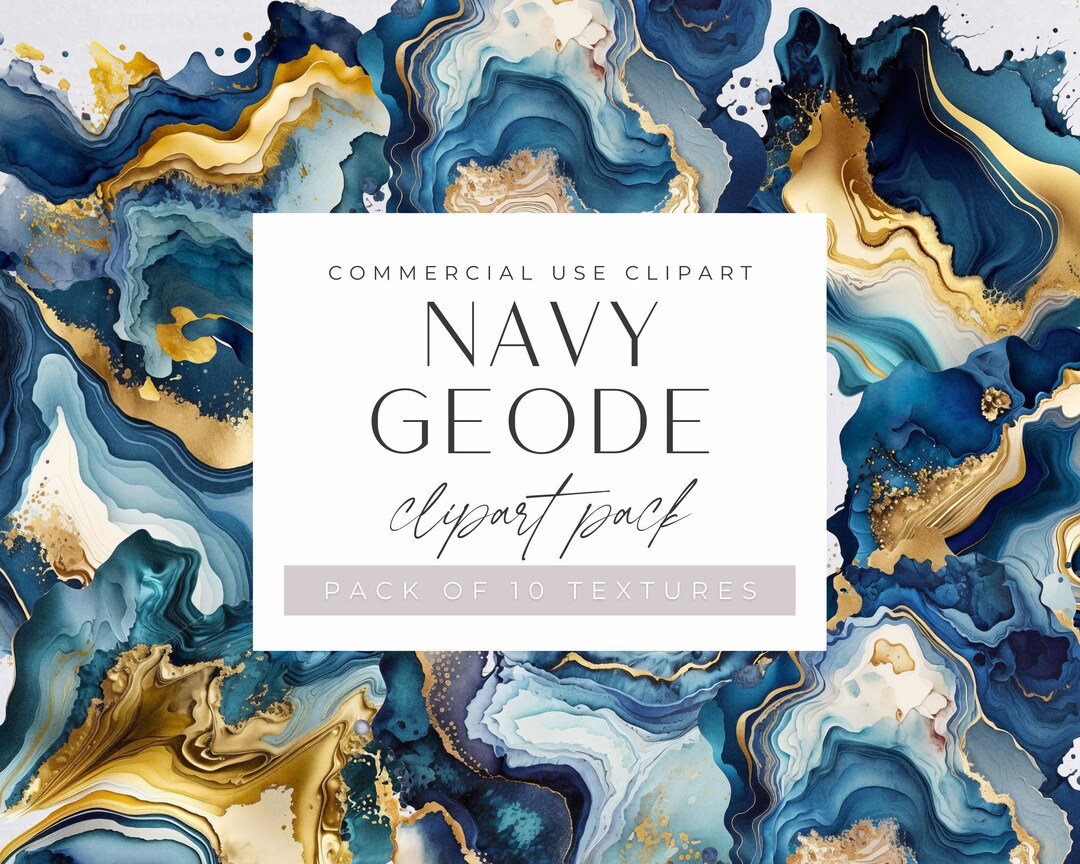 Navy & Gold Alcohol Ink Transparent Png Clipart, Colorful Backgrounds ...