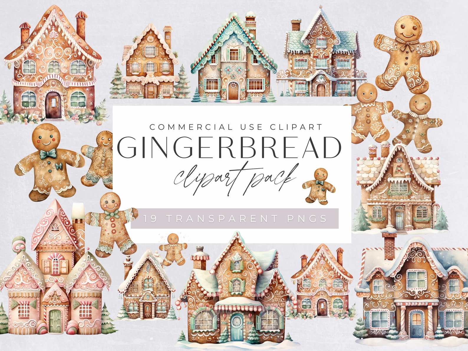Printable Gingerbread Man Clipart, Christmas Gingerbread Houses ...