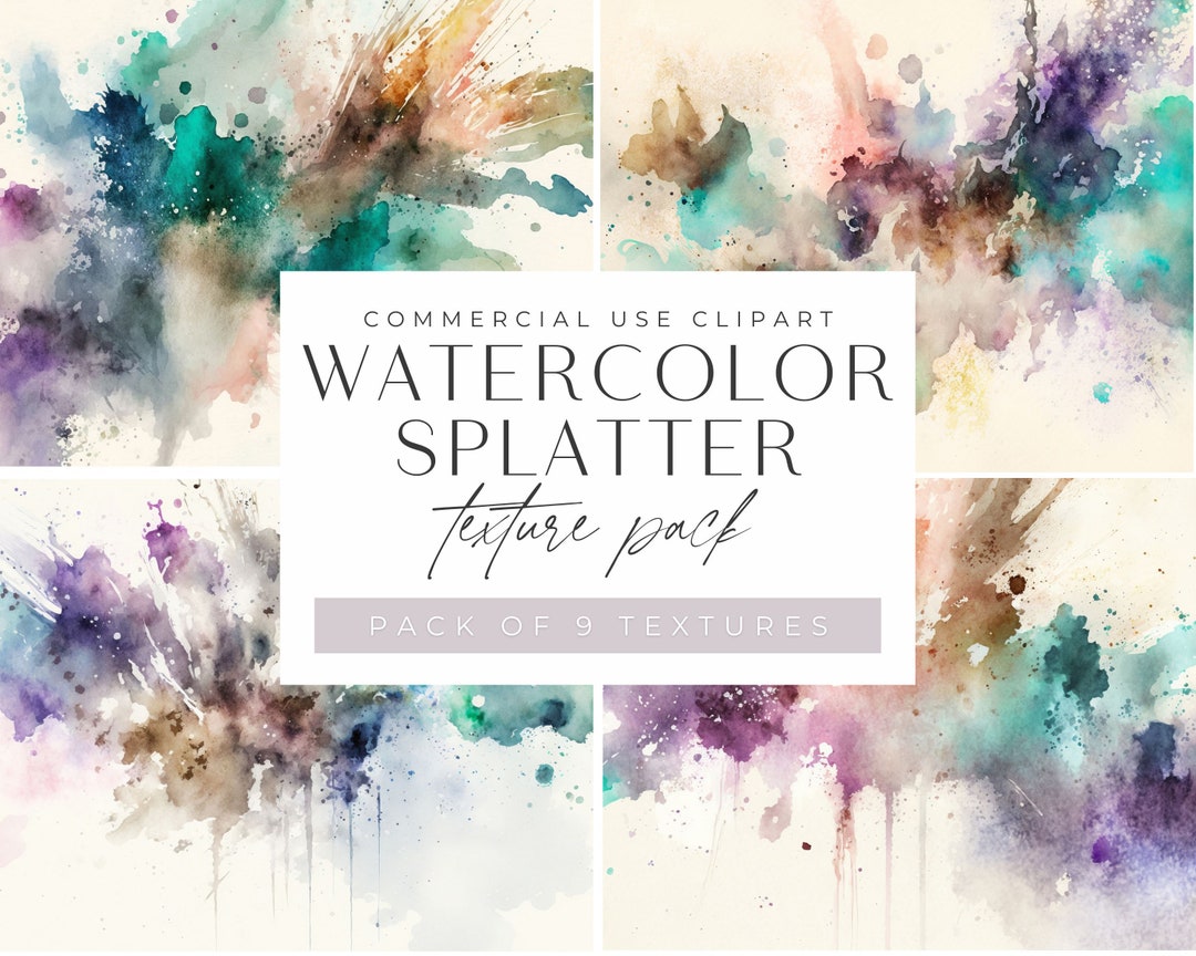 Watercolor Splatter Texture Clipart, Alcohol Ink Png, Transparent ...