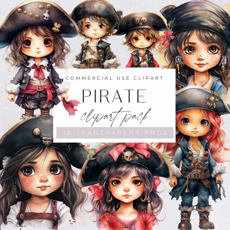 Pirate Clipart - Etsy