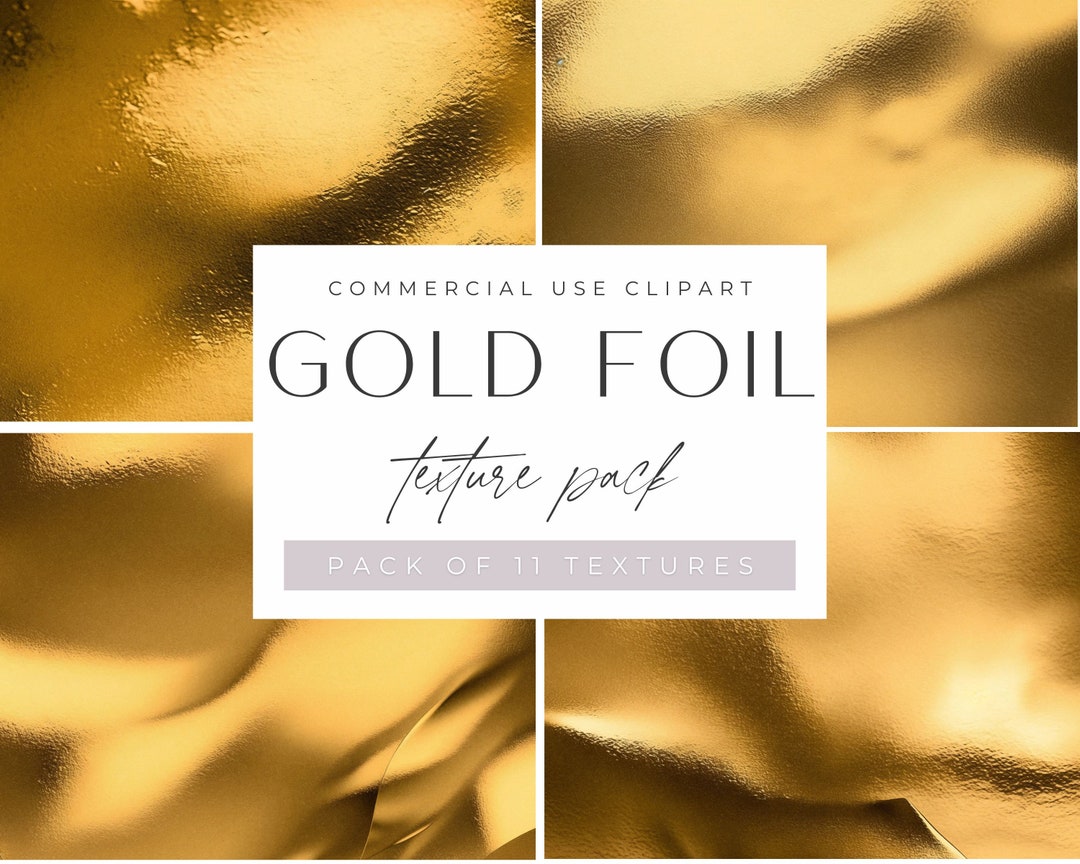 Gold Foil Texture Clipart, Metallic Backgrounds, Luxury Jpegs ...