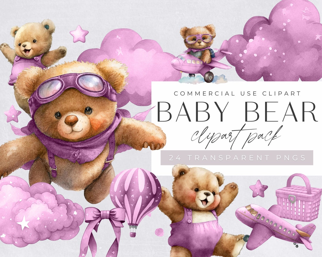 Pink Baby Teddy Bear Clip Art