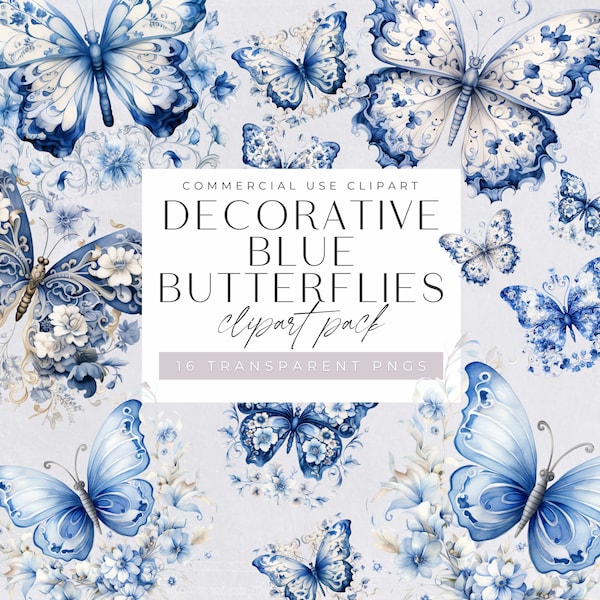 Blue Butterfly - Etsy