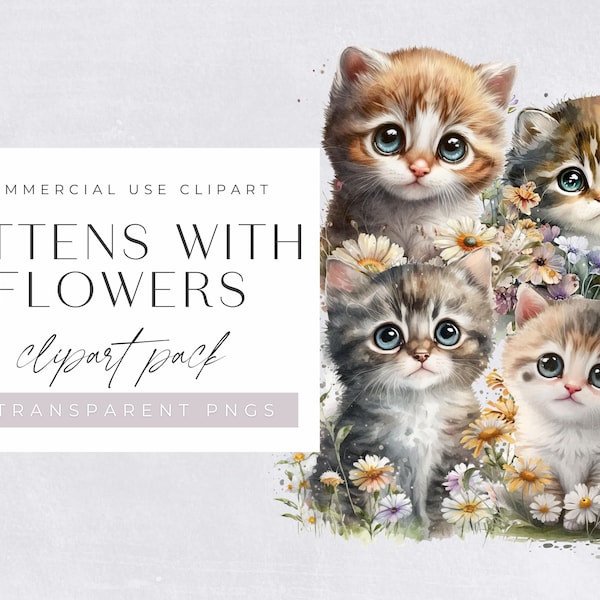 Kitten Clip Art - Etsy