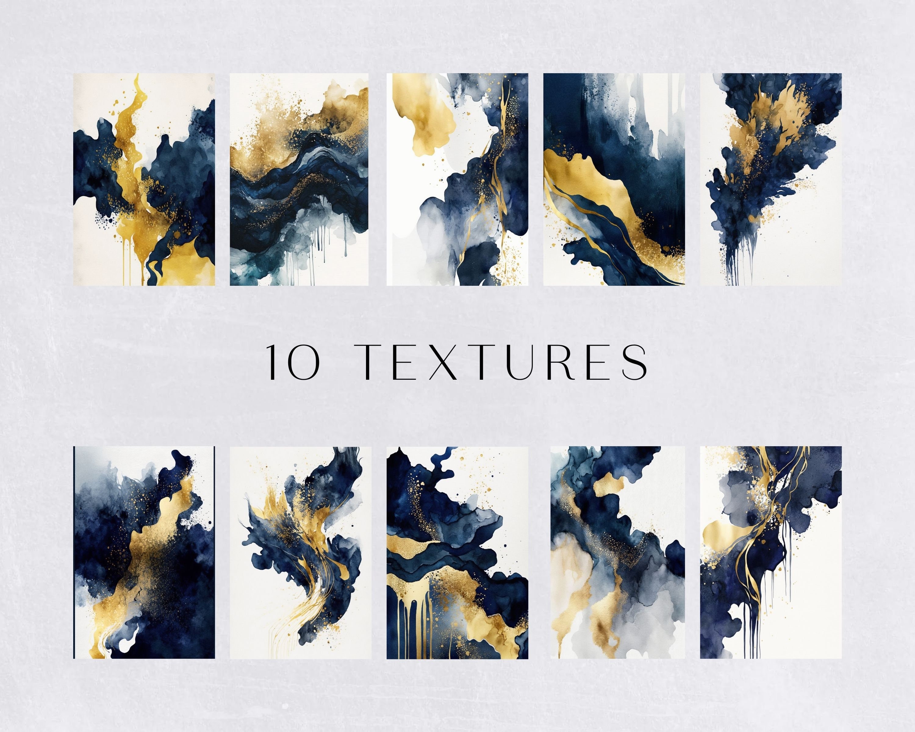 Navy & Gold Alcohol Ink Texture, Transparent Png Clipart, Colorful Blue ...