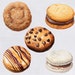 Chocolate Chip Cookies Clipart, Watercolor Cookie Clip Art, Baking ...