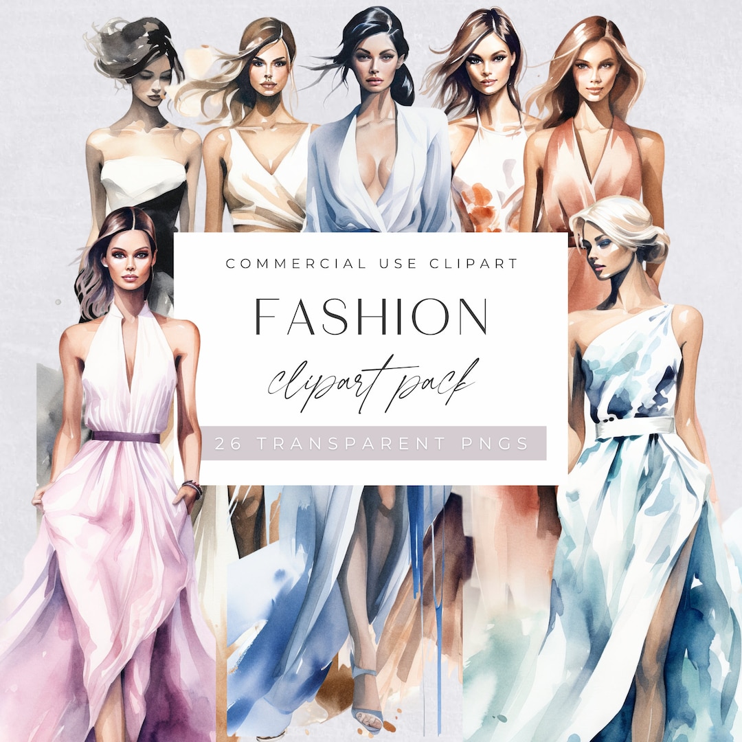 Fashion Model Clipart, Women Clip Art, Girl Planner, Boss Lady, Luxury ...