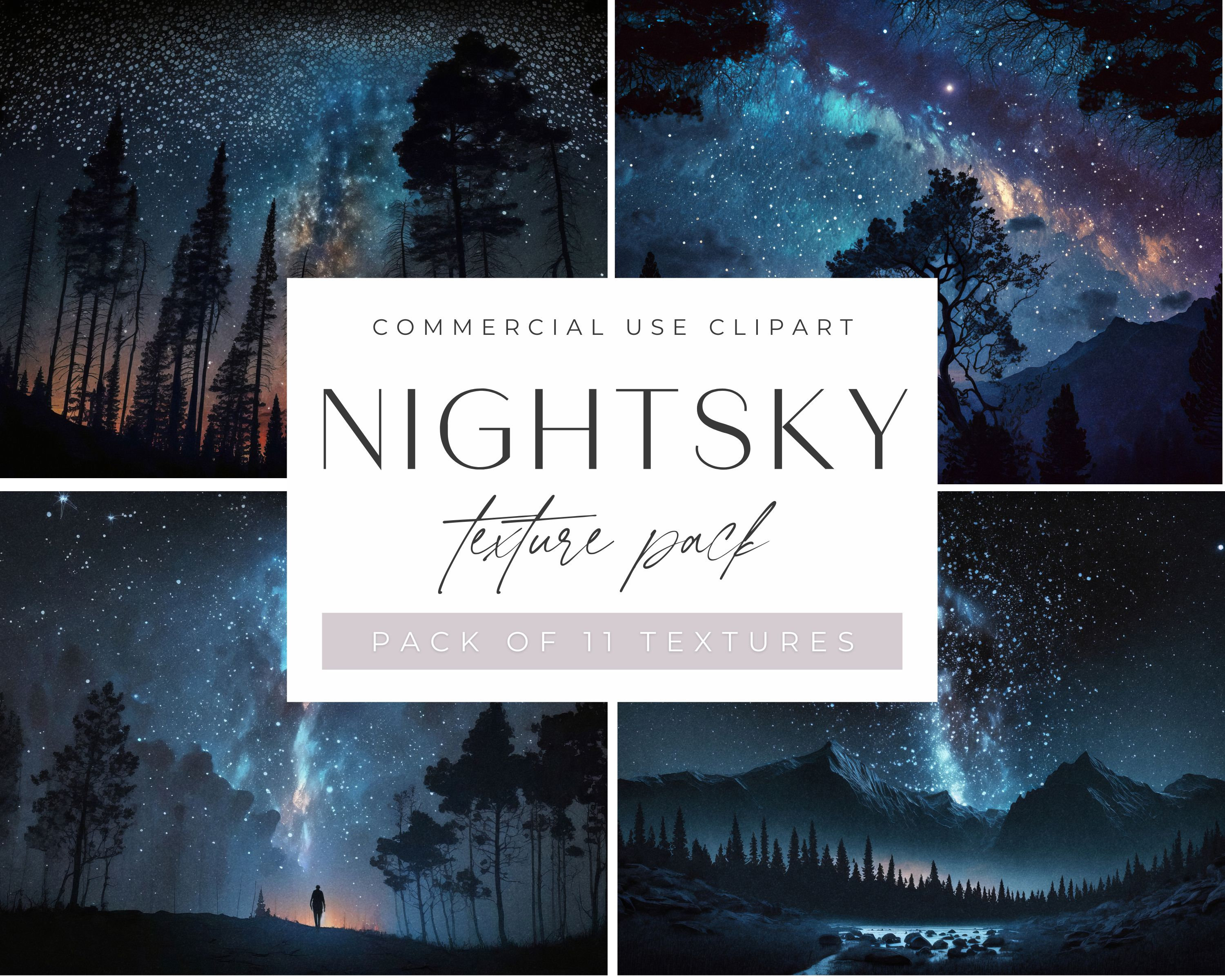 Nightsky Texture Clipart, Night Sky Starry Backgrounds, Night Time ...