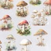 Watercolor Toadstools Png Clipart Magical Enchanted Forest - Etsy