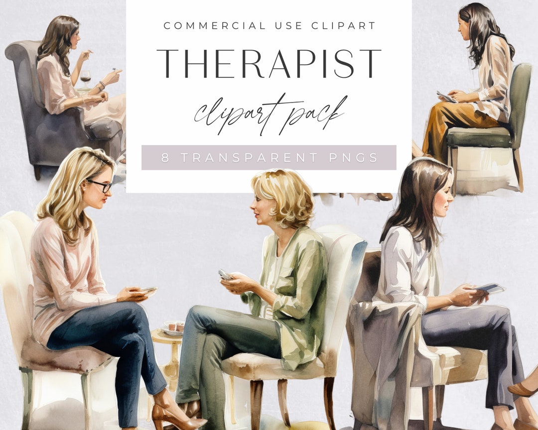Business Owner Clipart, Therapist and Client, Chairs, Women, Business ...