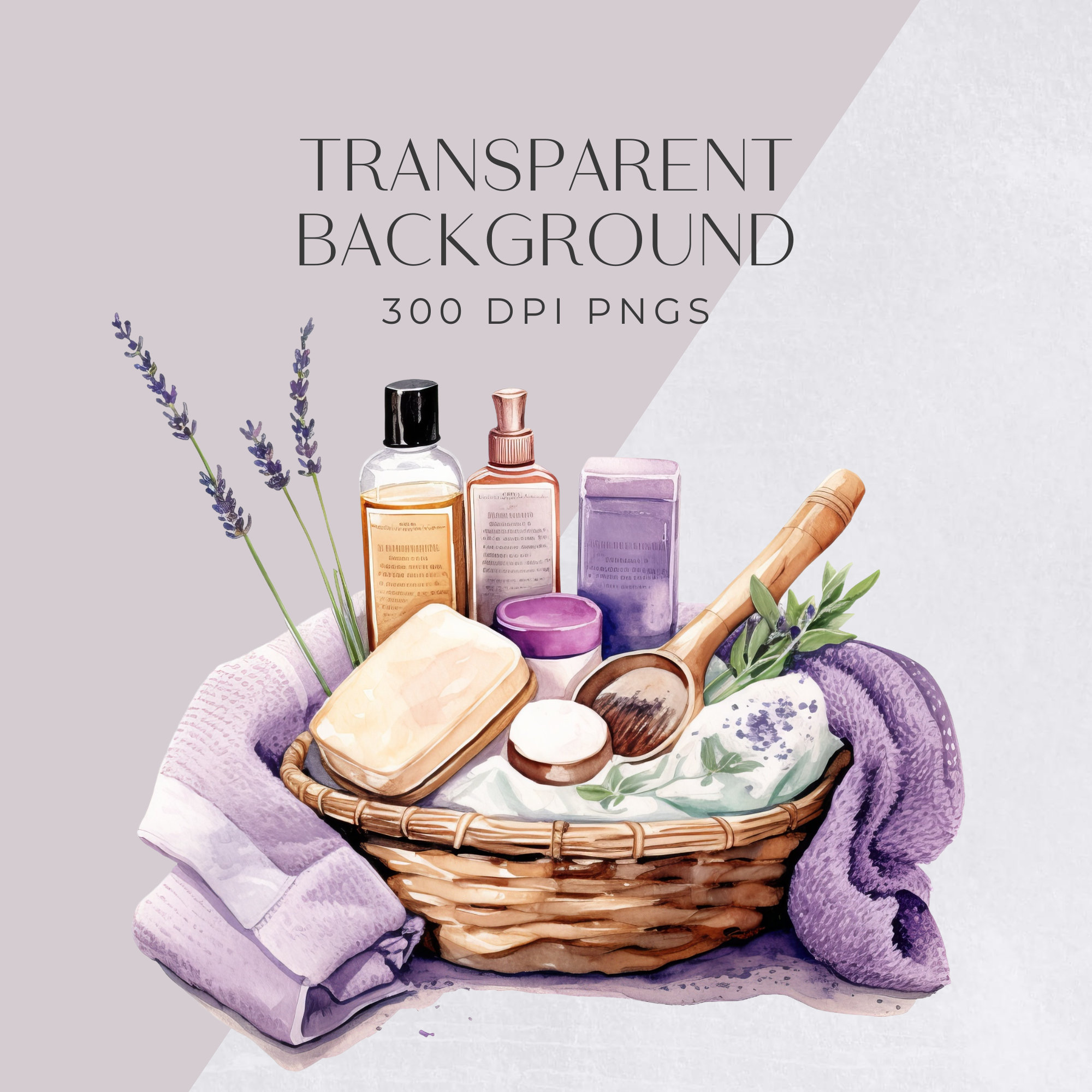 Spa Day Clipart, Watercolor Beauty Clip Art, Pamper Slumber Party ...