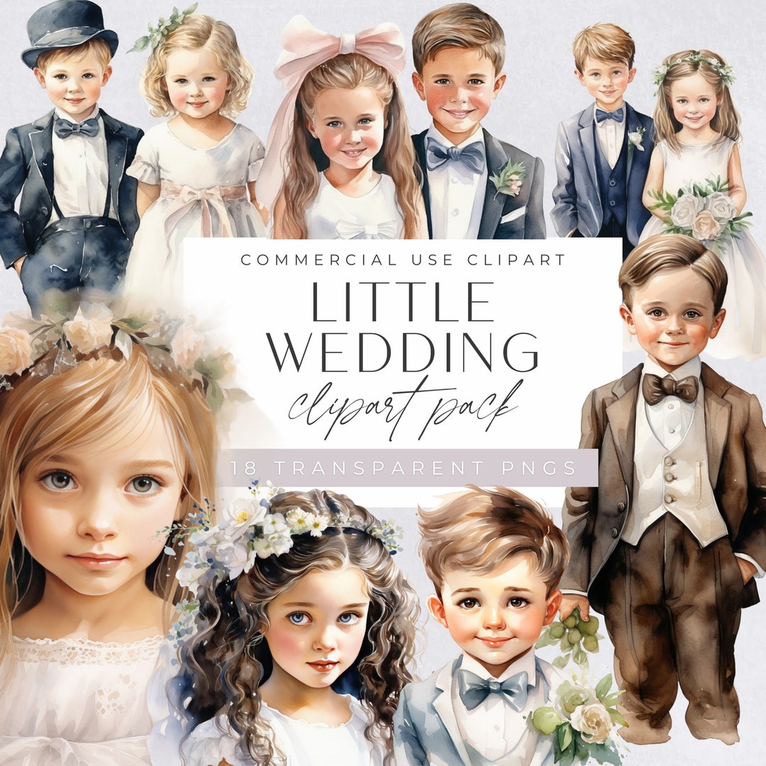 Junior Bridesmaid Png, Ring Bearer Clip Art, Wedding Day Timeline ...