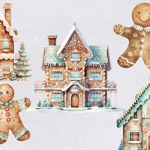 Printable Gingerbread Man Clipart, Christmas Gingerbread Houses ...