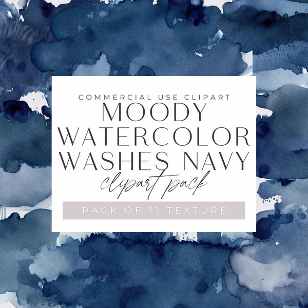 Navy Watercolor - Etsy