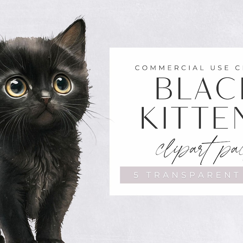 Kitten Clipart - Etsy