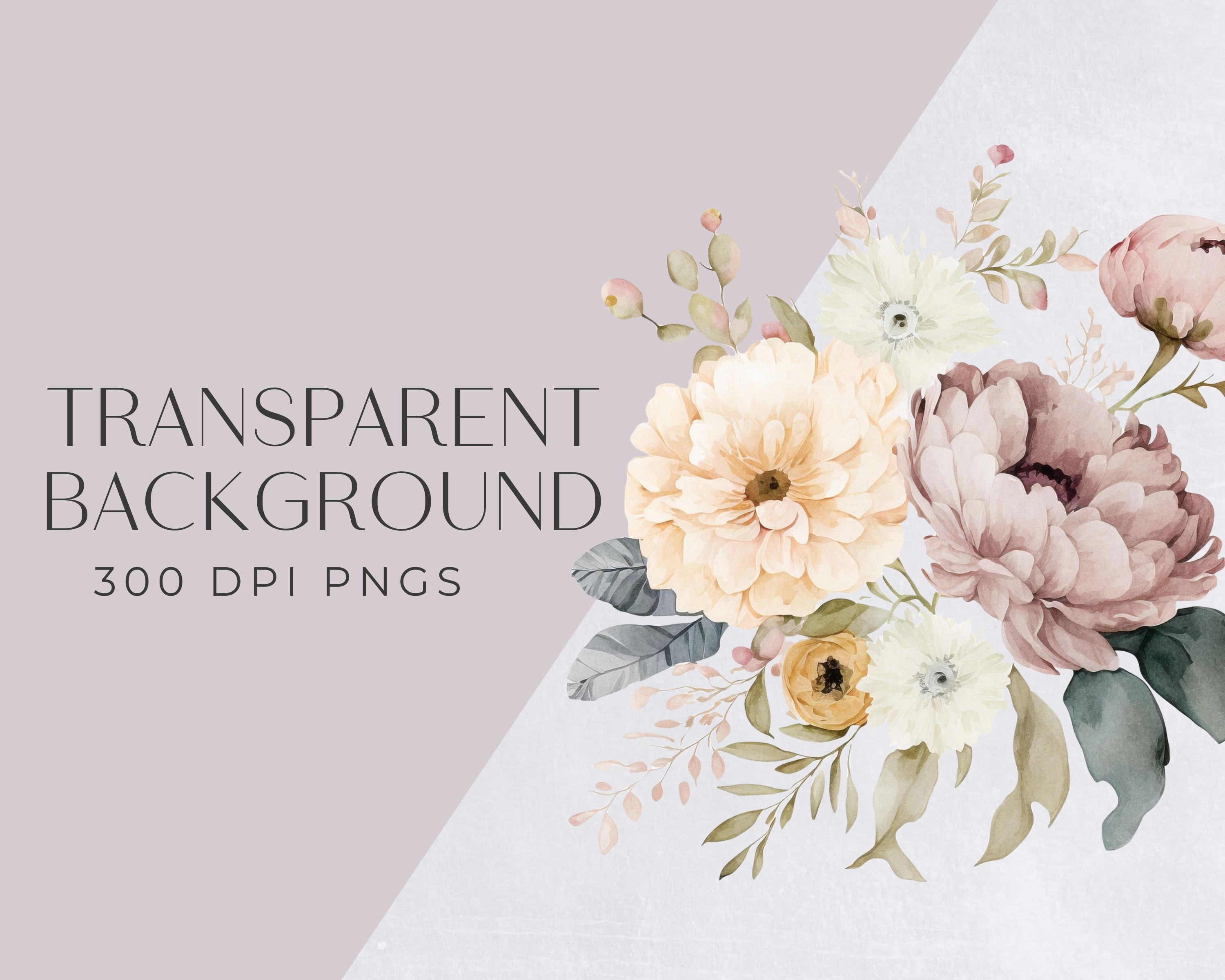 Watercolor Flowers Clipart Commercial Spring Flower Clipart - Etsy ...