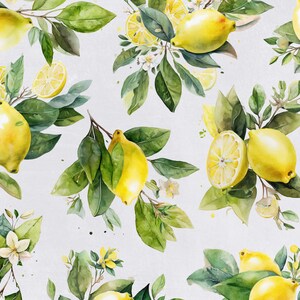 Watercolor Lemons Clipart , Summer Clip Art for Commercial Use ...