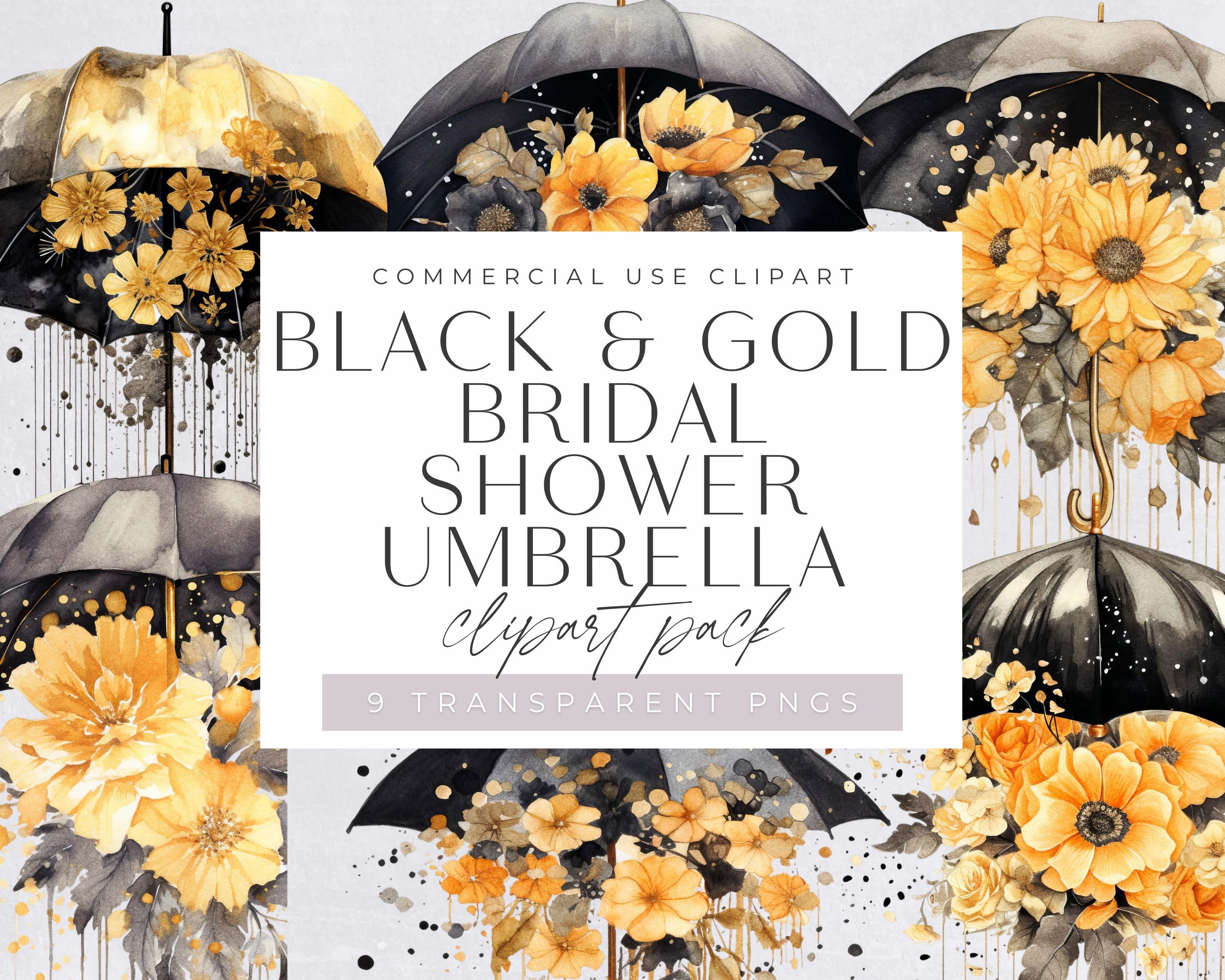 Bridal Shower Umbrella Clip Art