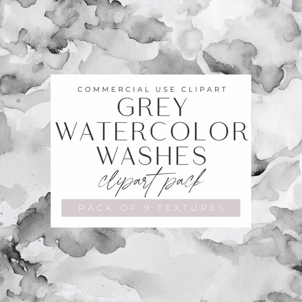 Gray Watercolor - Etsy