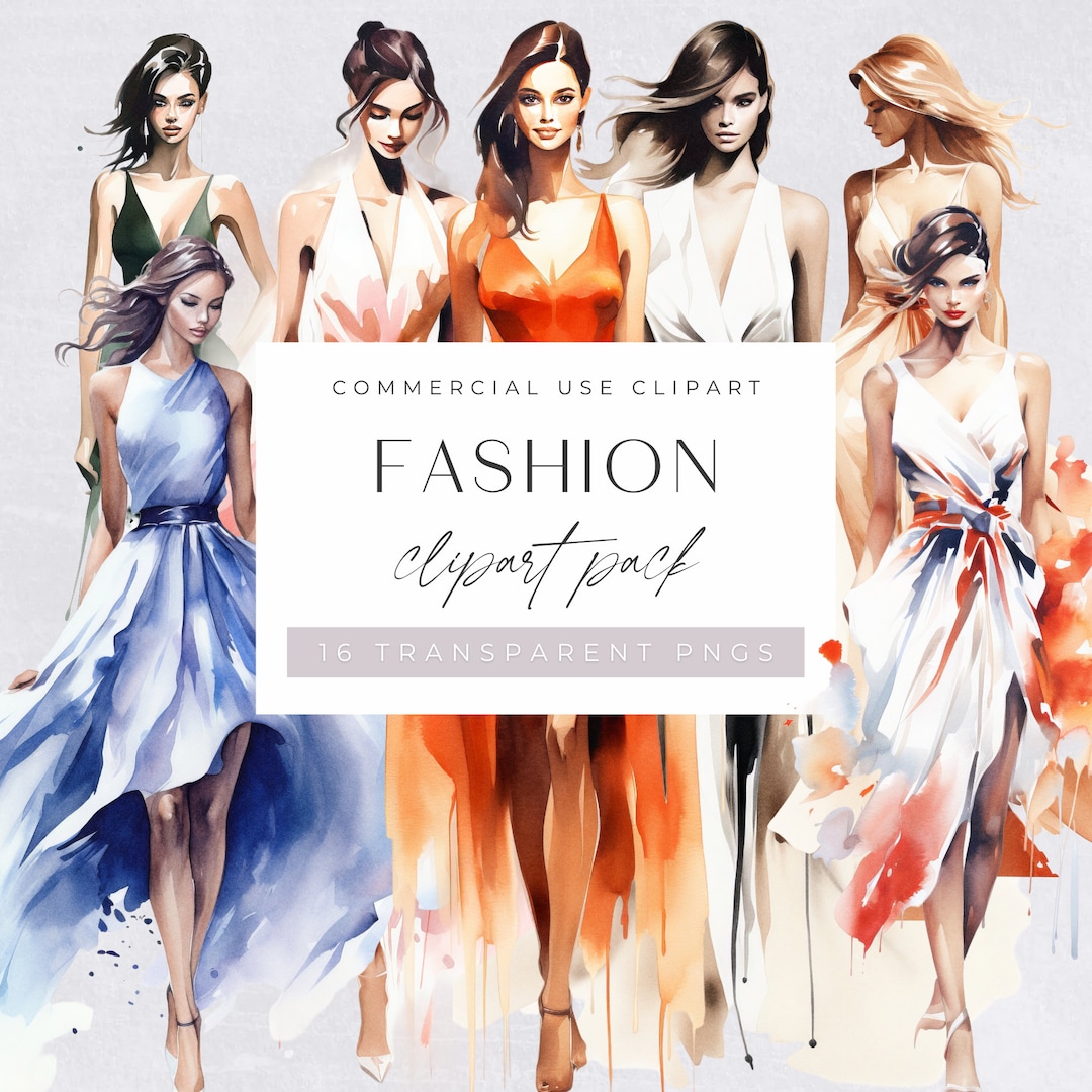 Fall Fashion Women Clipart, Model Clip Art, Girl Planner Graphics, Boss ...