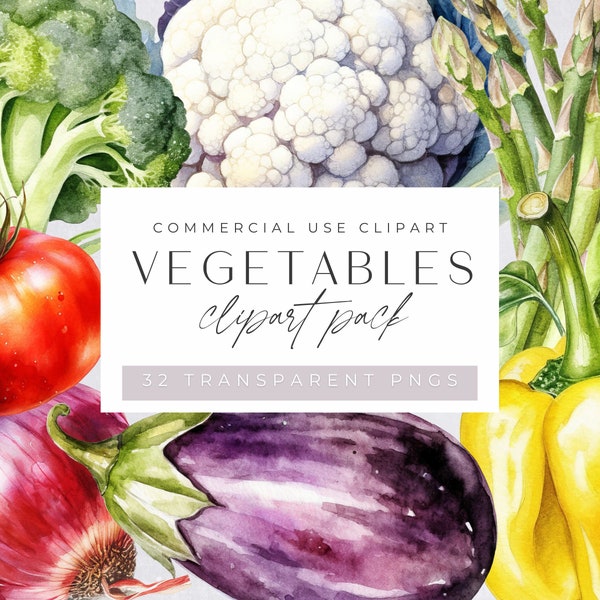 Vegetable Clip Art - Etsy