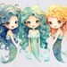 Mermaid Clipart, Fairy Tale, Magical Fantasy Clip Art, Nursery Decor ...
