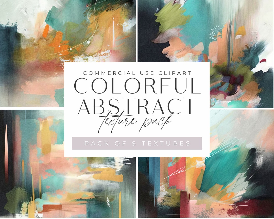 Colorful Abstract Texture Clipart Pngs, Modern Watercolor Textures ...