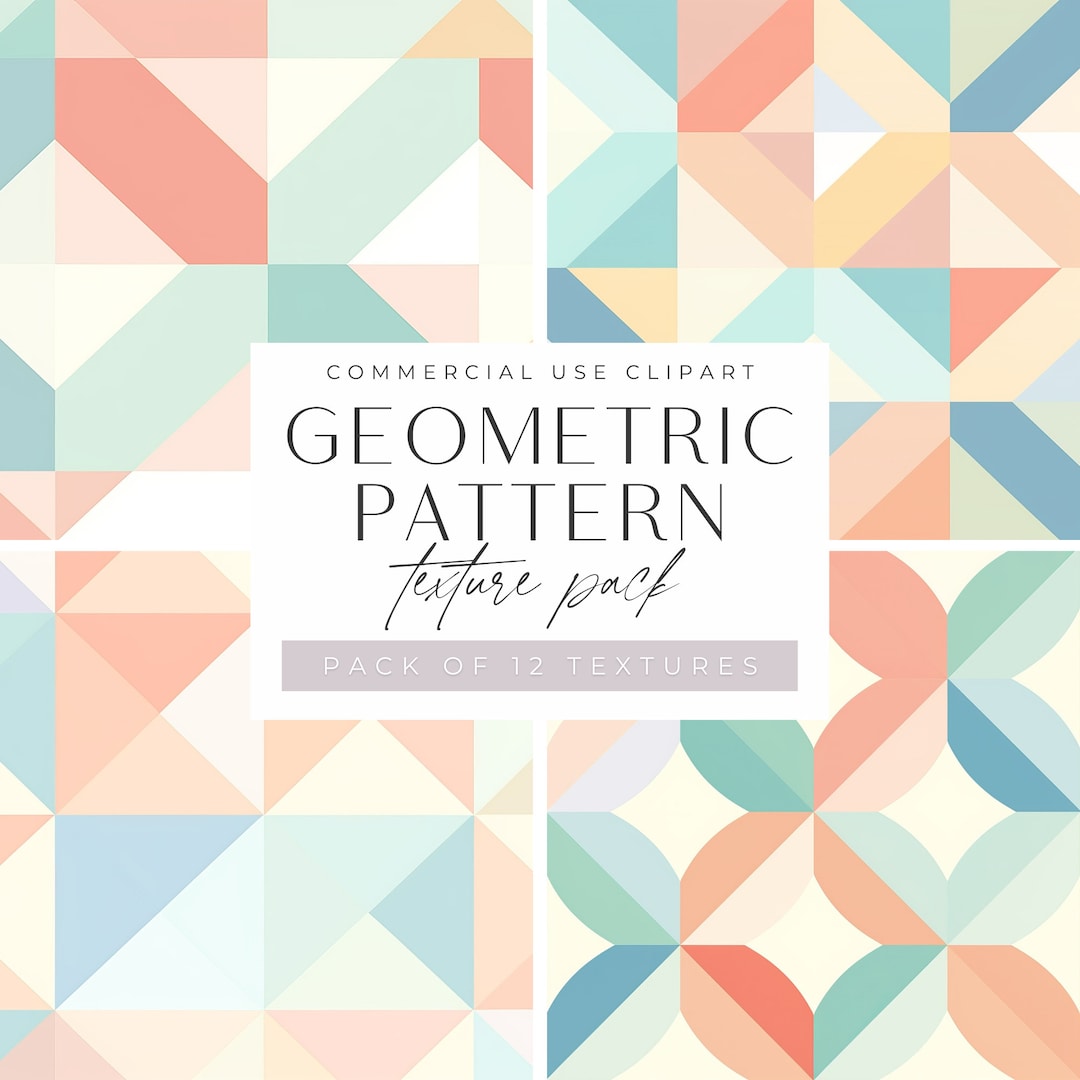 Geometric Shape Digital Paper, Abstract Shapes Design Backgrounds ...