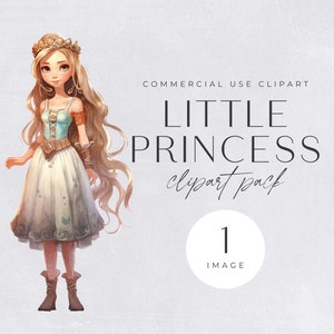 Little Princess Birthday Clipart | SINGLE IMAGE | Commercial License ...
