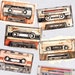 Cassette Tapes Clipart, Retro Music Tape Clip Art, 80s Party Graphics ...