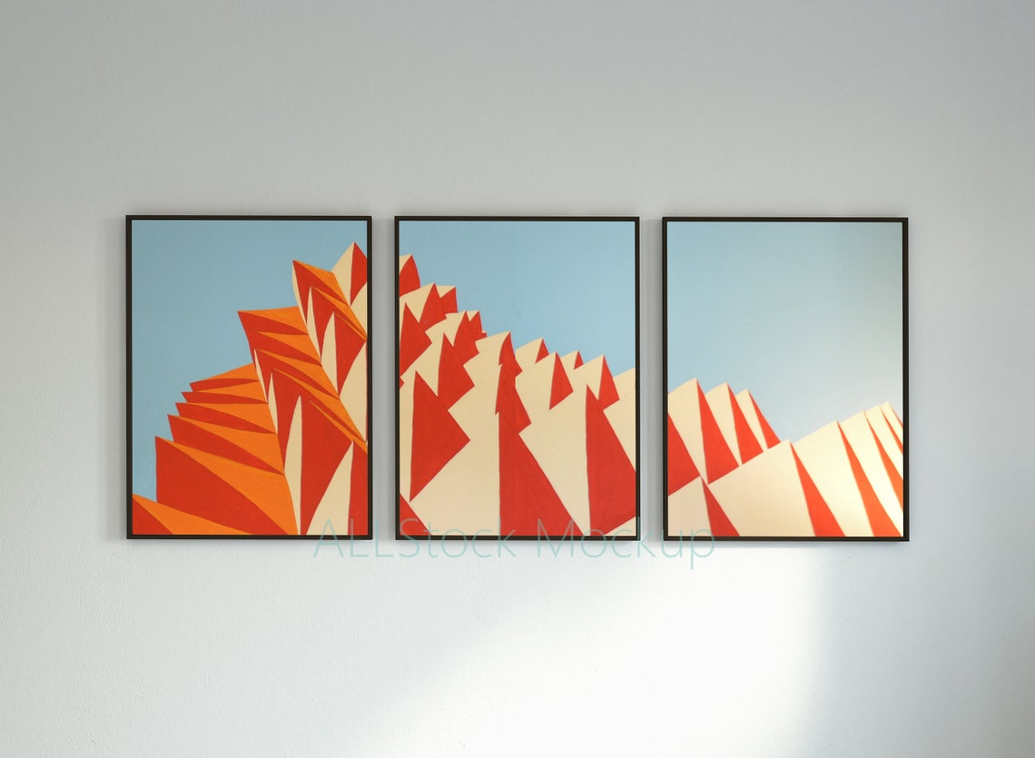 24 in X 32 in Poster Frame 3 Poster Frame Set 3 Set Mockup - Etsy