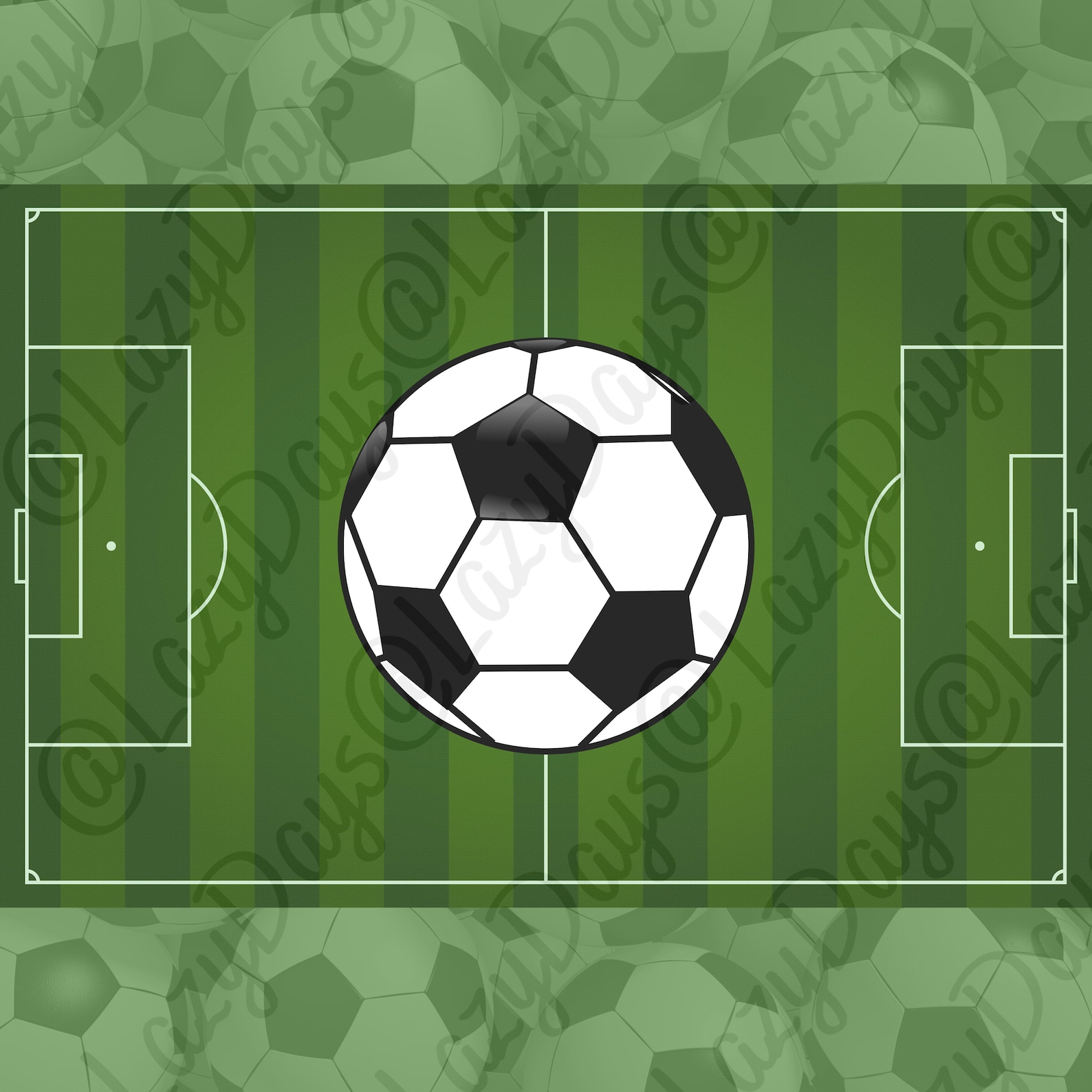 Soccer Digital Paper, Soccer Scrapbook Paper, Sports Theme Digital ...