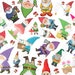 Gnomes Digital Paper, Scrapbook Paper, Seamless, Instant Download ...