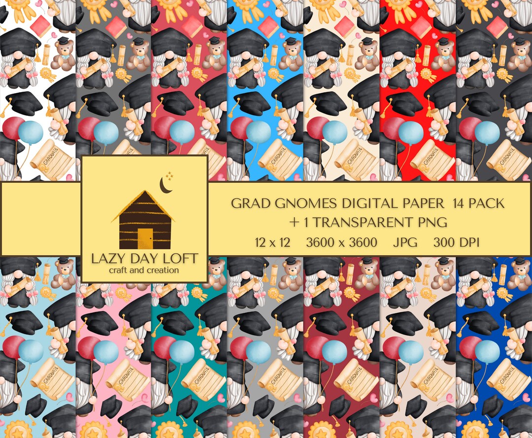 Graduation Digital Paper, Graduation Scrapbook Paper, Graduation Theme ...