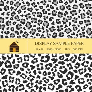 Leopard Print Digital Paper, Instant Download, Printable, 300 Dpi - Etsy