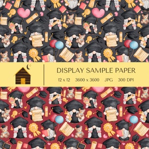 Graduation Digital Paper, Graduation Scrapbook Paper, Graduation Theme ...