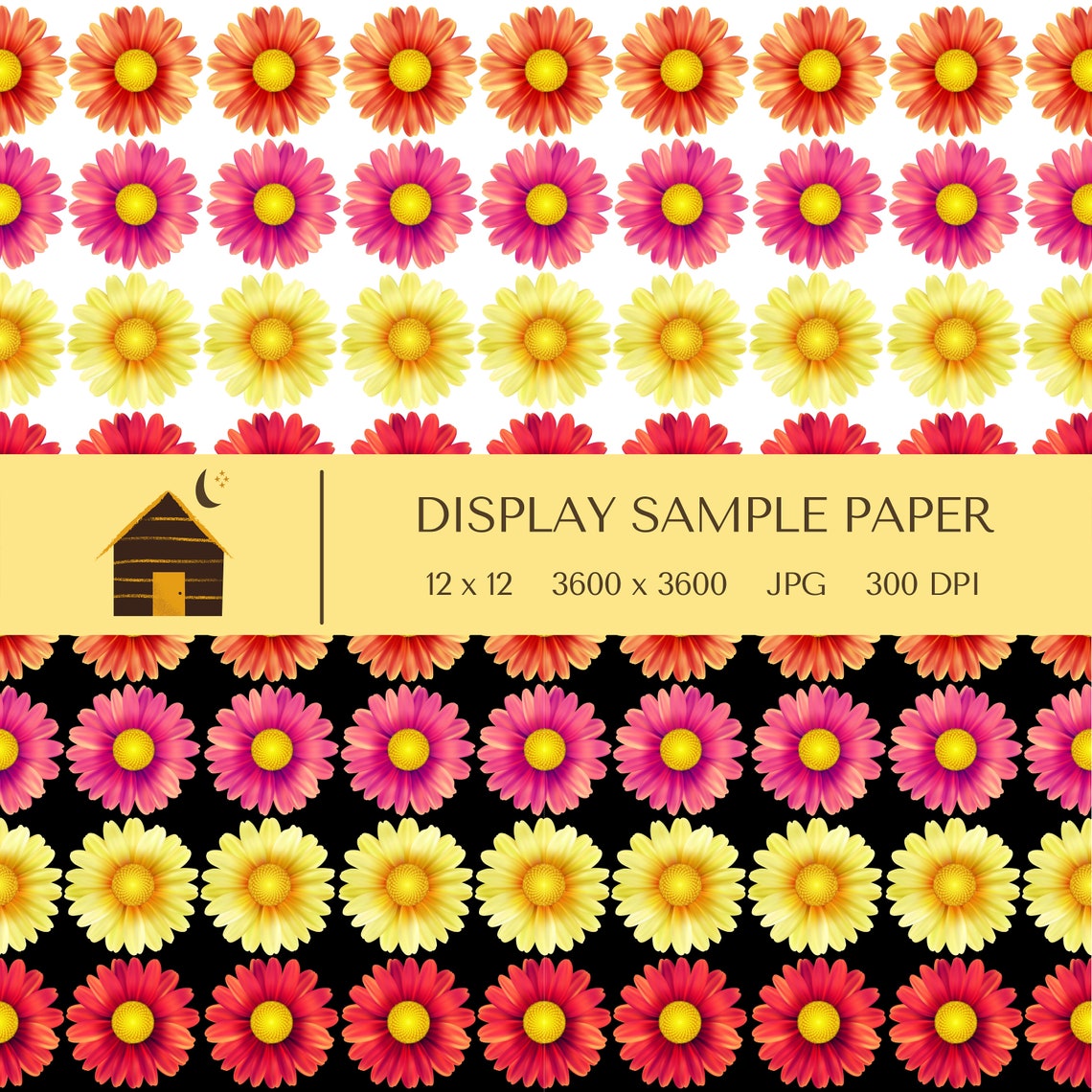 Daisies Digital Paper Scrapbook Paper Seamless Instant - Etsy