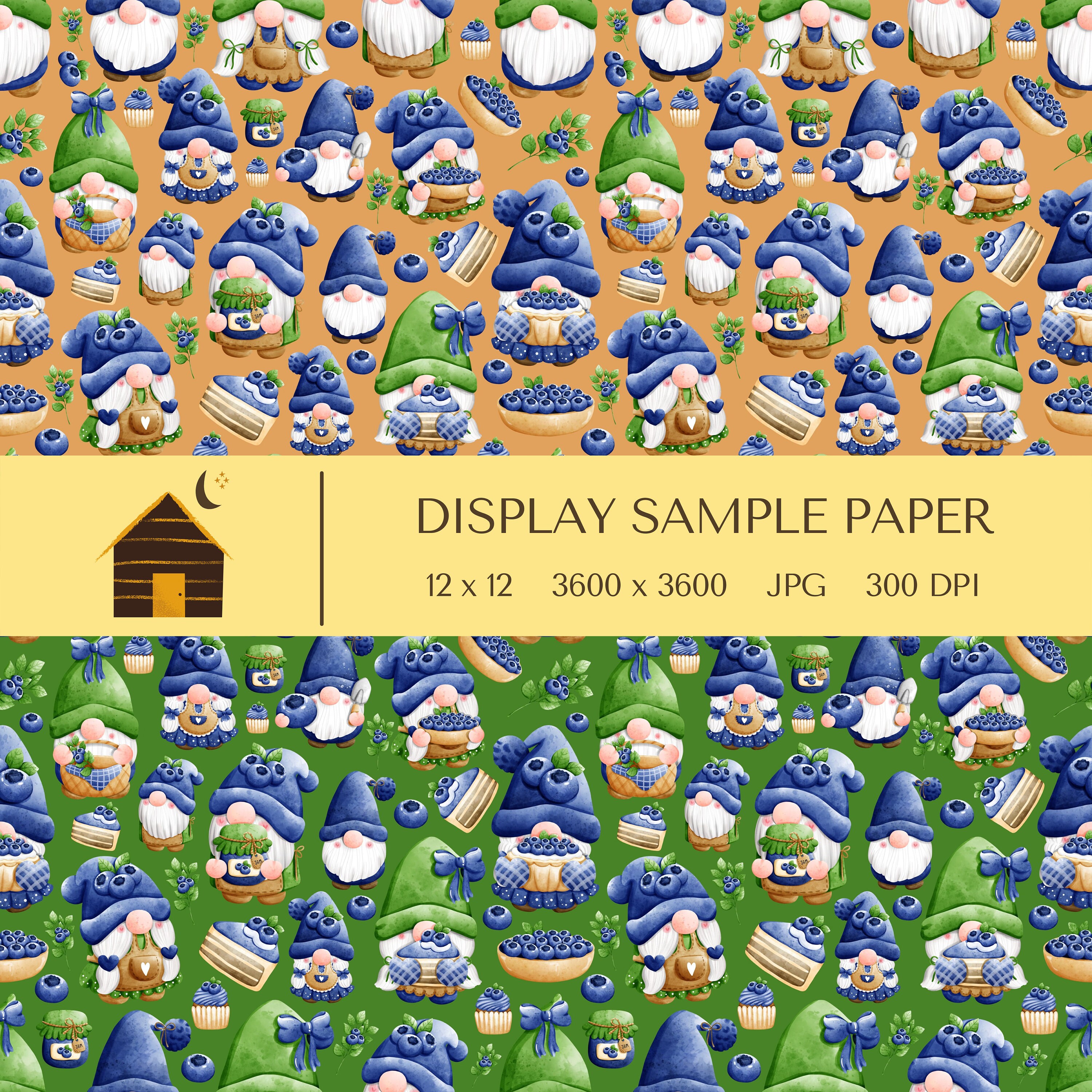 Gnomes Digital Paper Scrapbook Paper Seamless Instant - Etsy