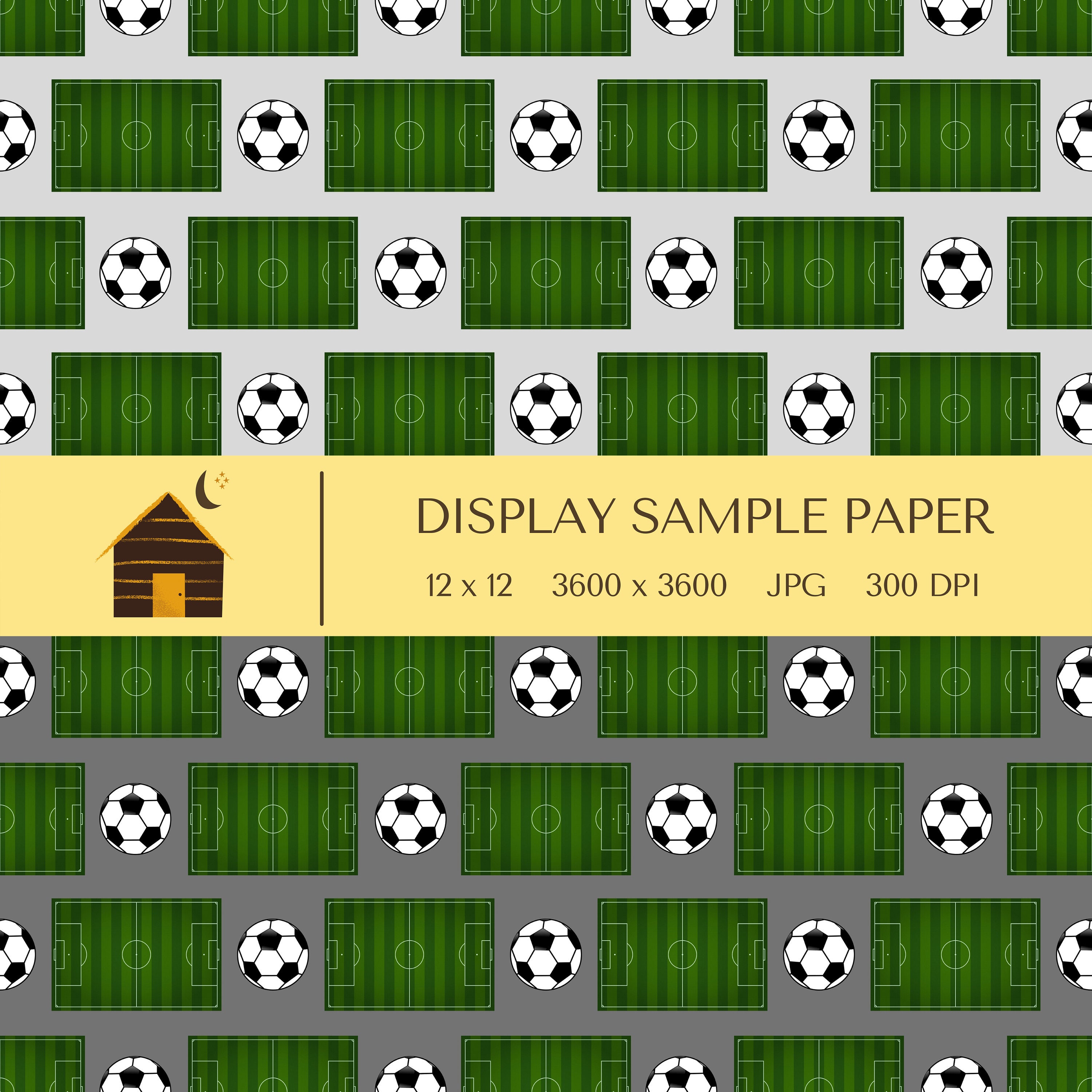 Soccer Digital Paper Scrapbook Paper Seamless Instant - Etsy