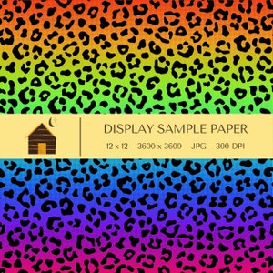 Leopard Print Digital Paper, Instant Download, Printable, 300 Dpi - Etsy