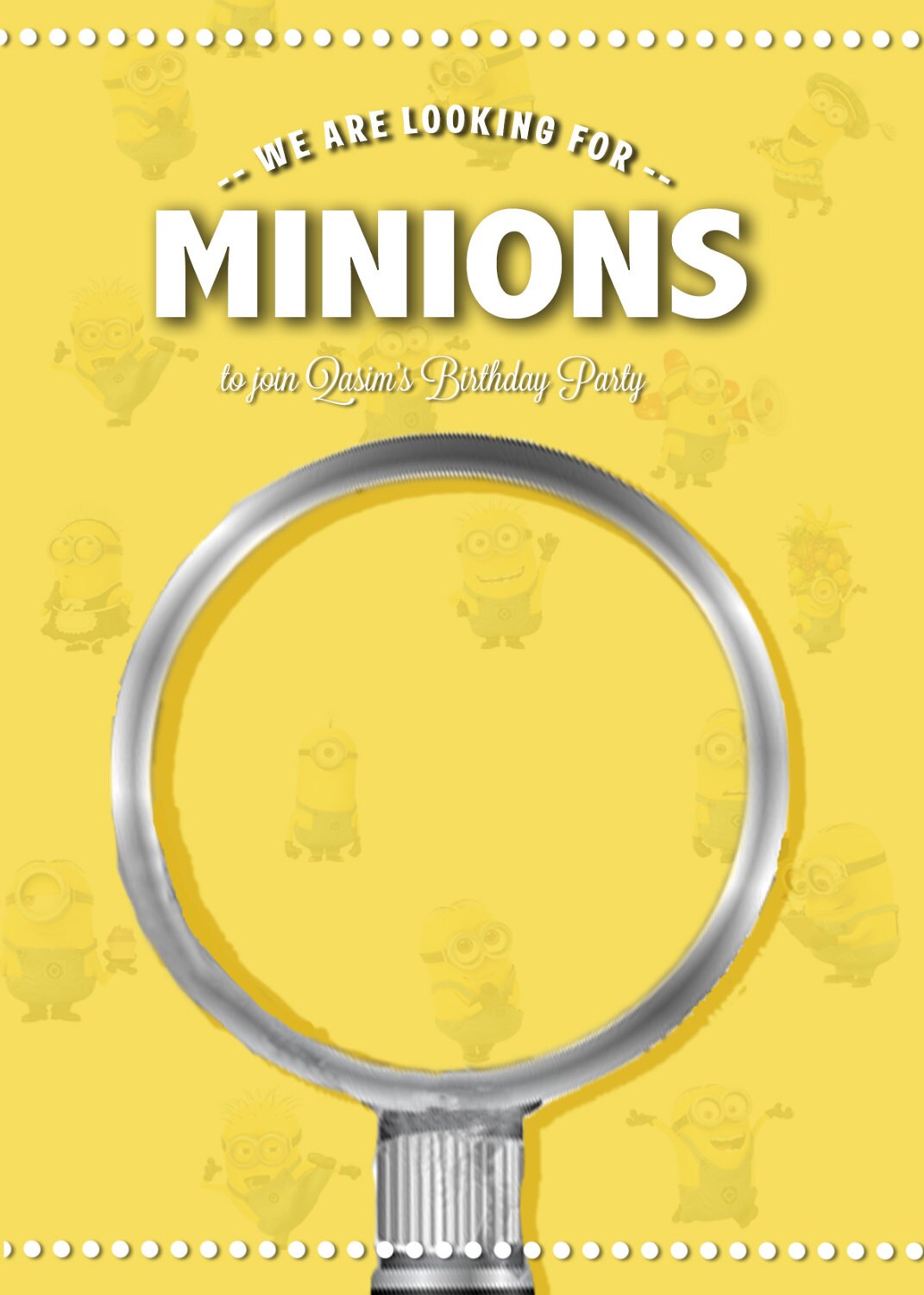 Personalized Minion Invitation - Etsy