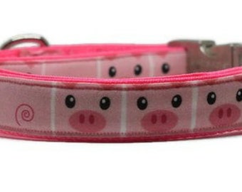 Pig dog collar | Etsy