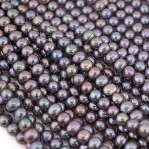 6 MM Violet Round Freshwater Pearls Beads - Etsy