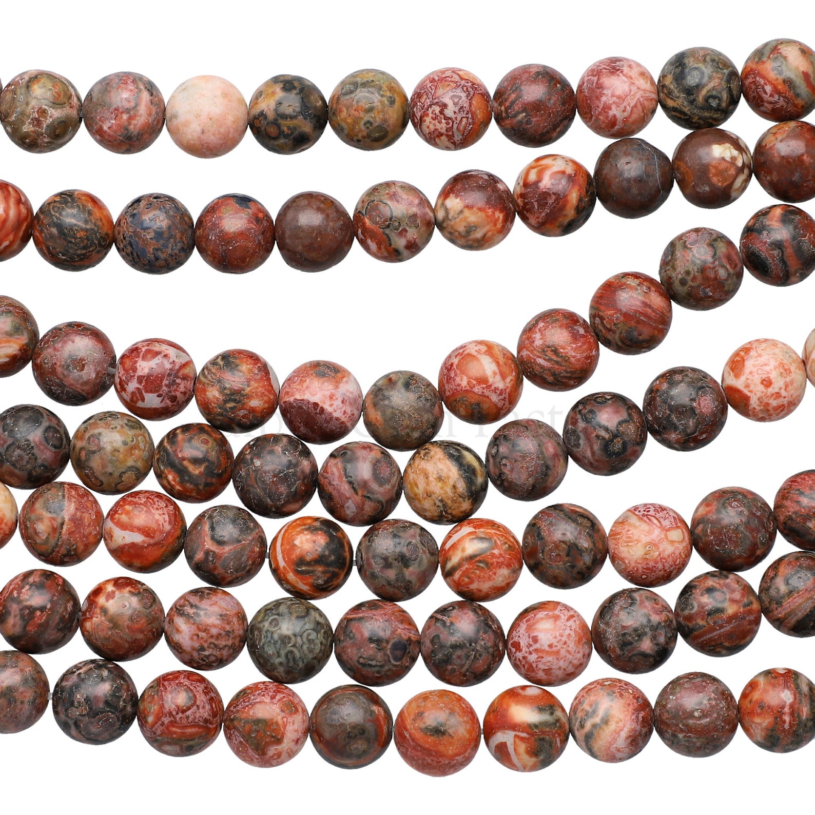 8mm Multicolor Red Leopard Skin Jasper Beads Grade AAA Genuine - Etsy